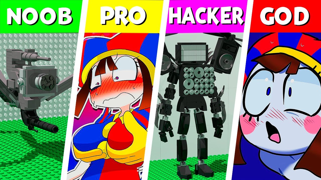 LEGO ALL Characters in Skibidi Toilet: Noob, Pro, HACKER! | Skibidi ...