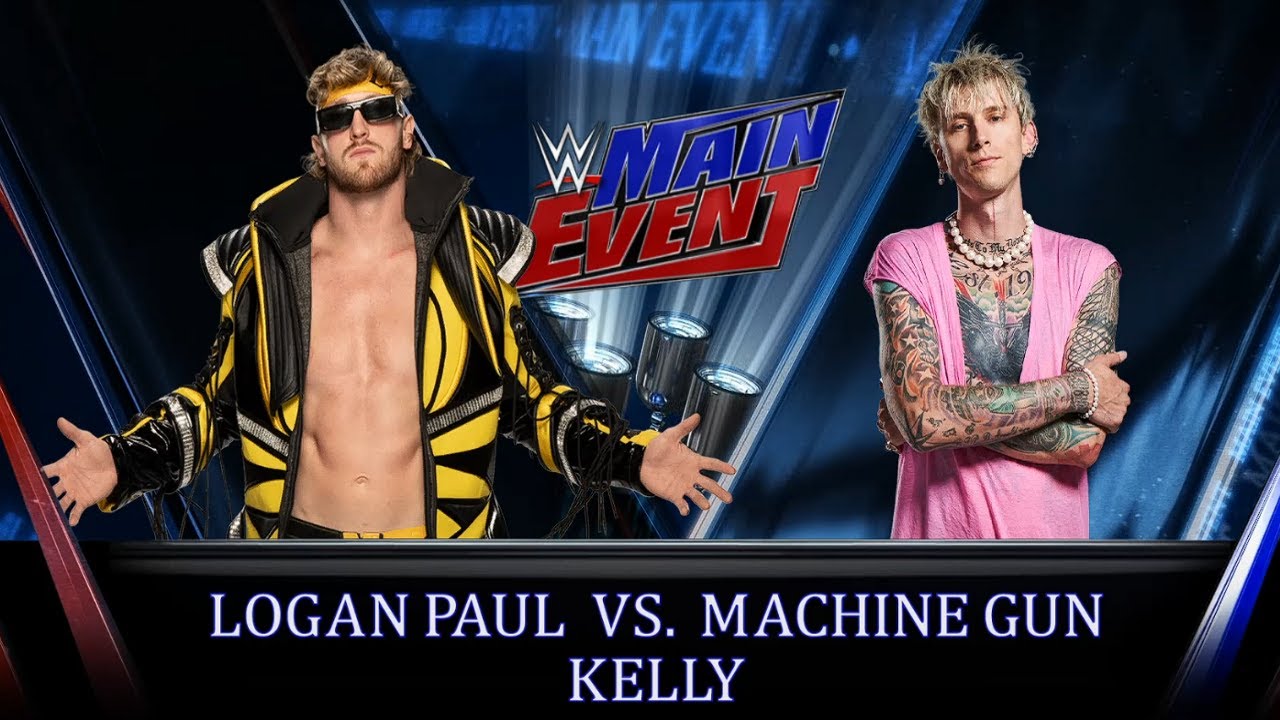 Logan Paul Vs Machine Gun Kelly WWE 2k22 - YouTube