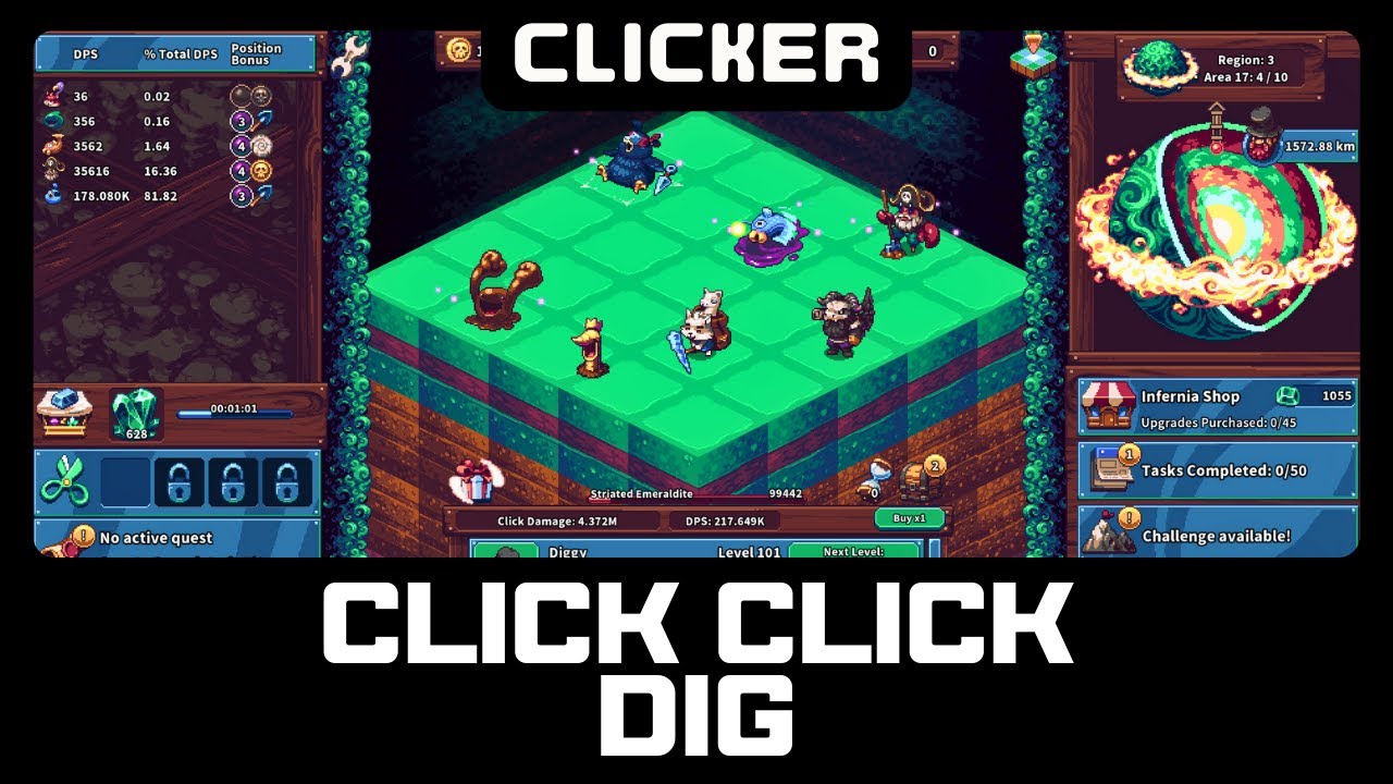 Click Click Dig Gameplay - YouTube