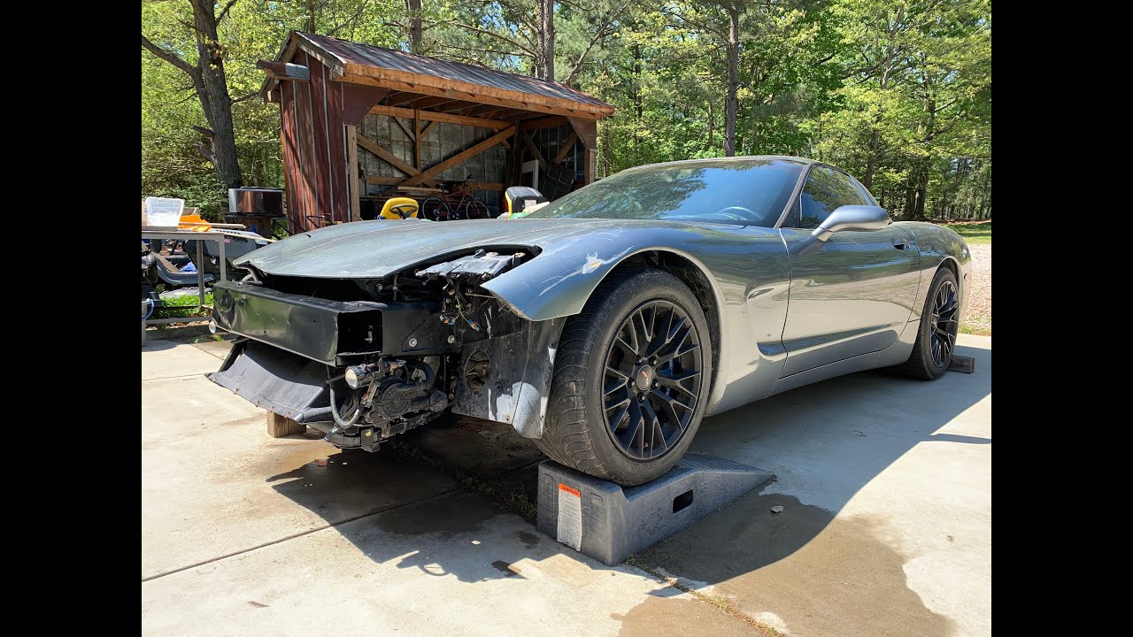 Copart C5 Corvette Front End Rebuild: Part 12 - YouTube