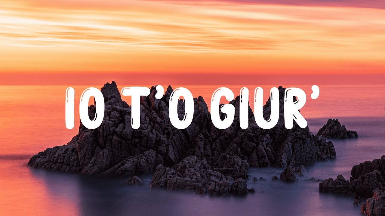 Geolier, Sfera Ebbasta - IO T'O GIUR' (Lyrics/Testo ) - YouTube