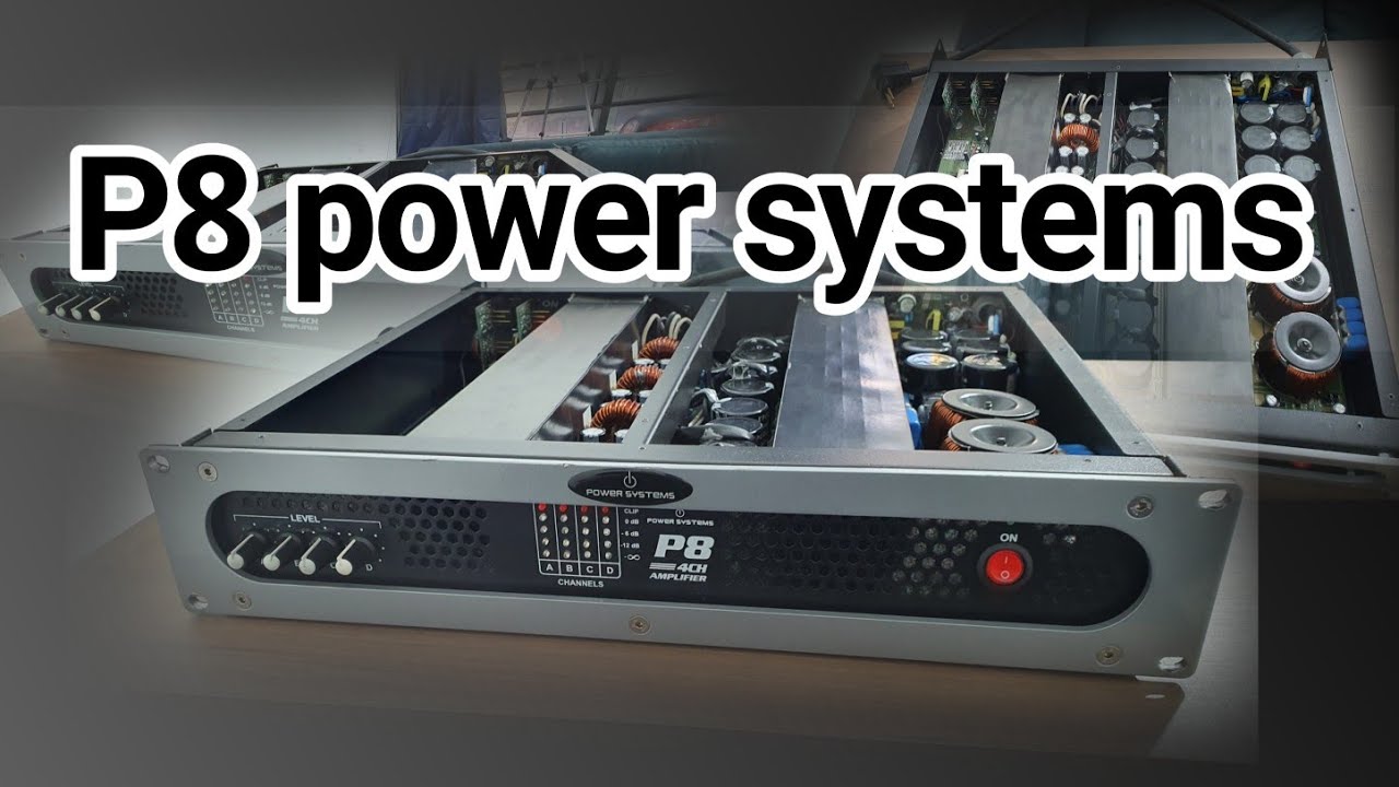 Amplificador 220v P8 power systems. - YouTube