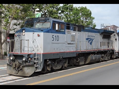 Amtrak Action in Oakland's Jack London Square (HD) - YouTube