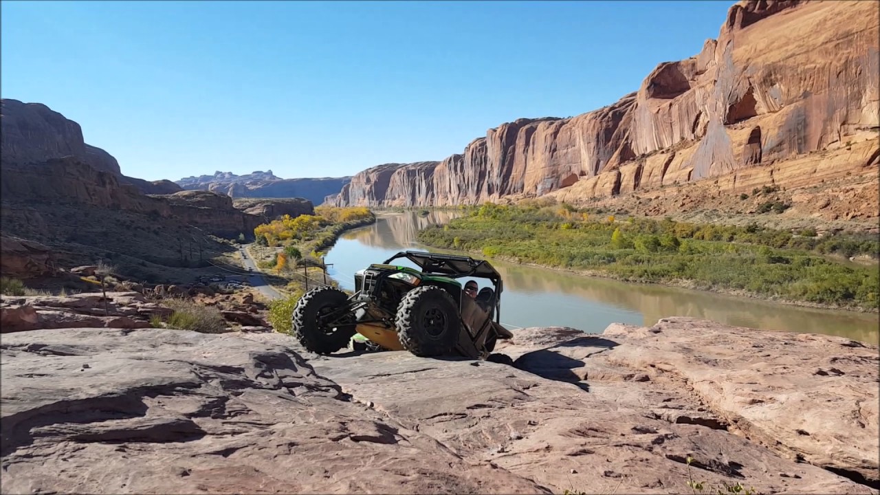 Moab Rim first ledge - YouTube