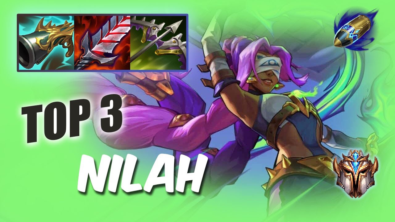 Wild Rift Nilah top 3 - S13 rank game + build - YouTube