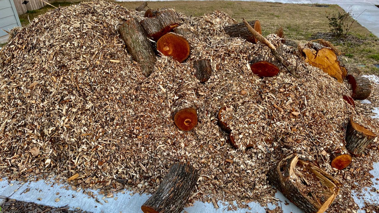 Use Free Mulch: "Garden's Gold" Wood Chips - YouTube