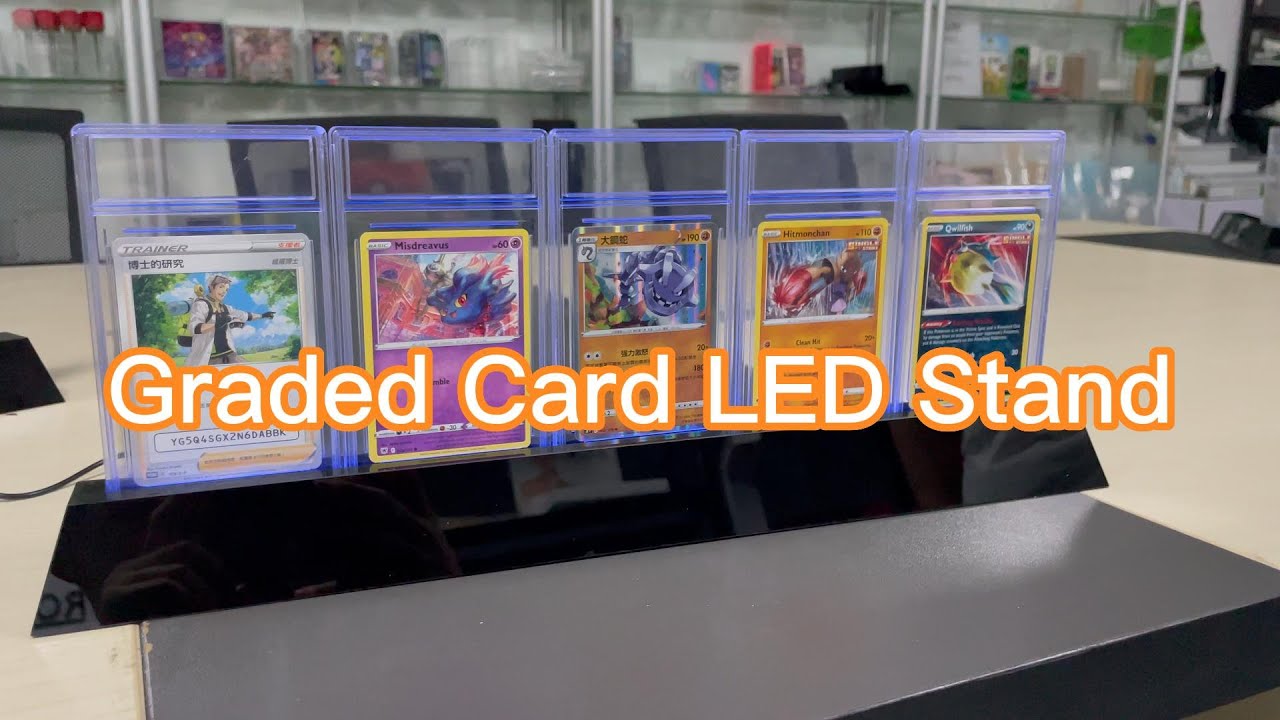 LED RGB Light Color Display Stand for Graded Card Slab | PSA BGS SGC ...