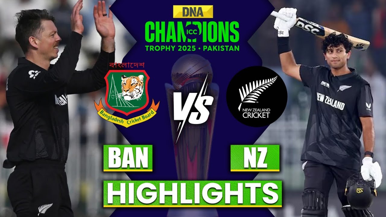 Bangladesh vs New Zealand Highlights: NZ Win By 5 Wickets, Qualify For ...