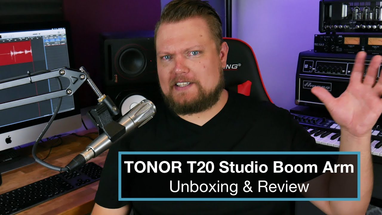 TONOR T20 Studio Boom Arm - Unboxing + Review - YouTube