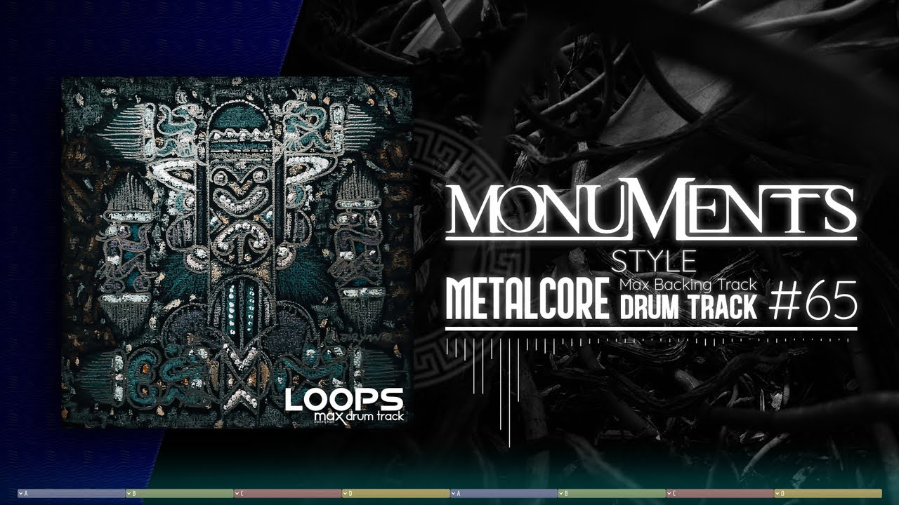 Metalcore Drum Track / Monuments Style / 105 bpm - YouTube