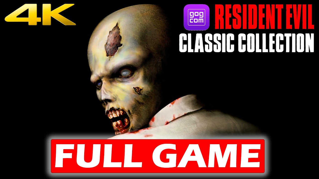 RESIDENT EVIL 1 Classic Trilogy (GOG) Gameplay Walkthrough (4K) PC Port ...
