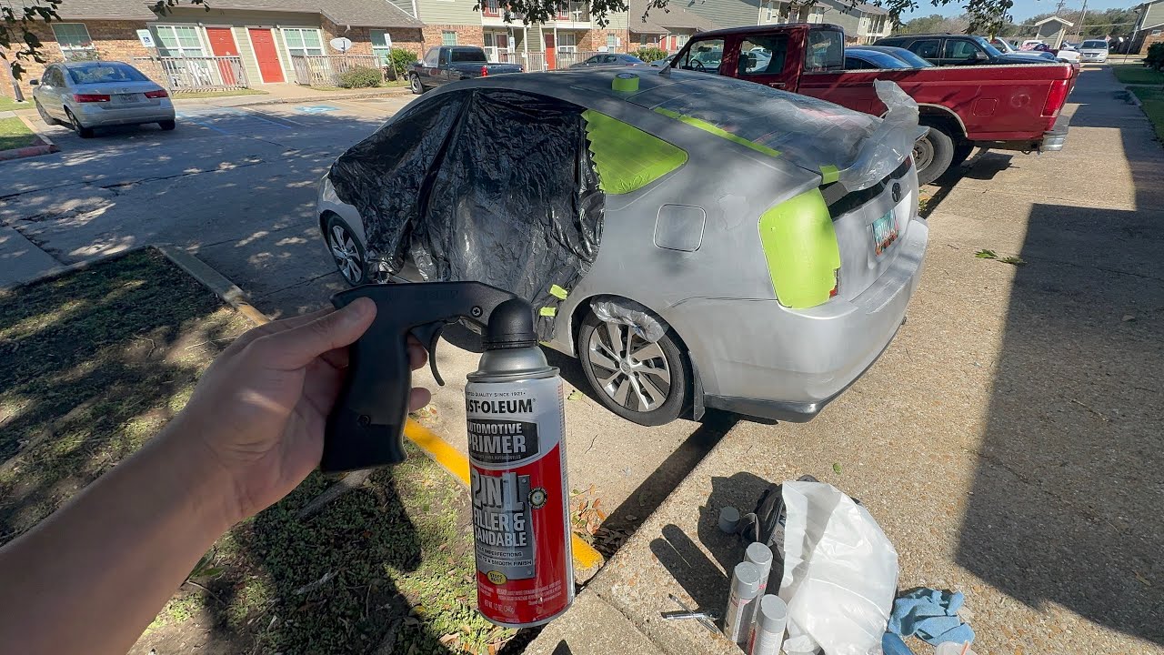 Repainting my driver side quarter panel on my Priuwu - YouTube