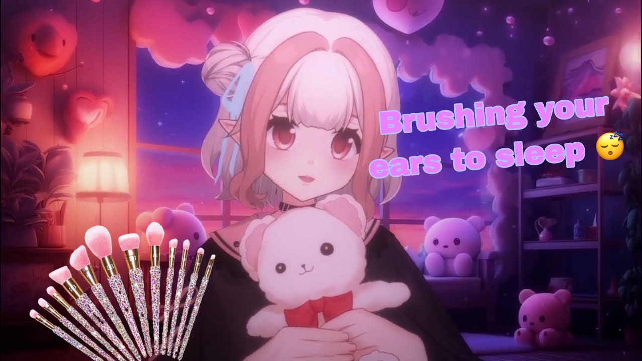 {ASMR} Brushing Your Ears to Sleep |Whispers| Ear to Ear | - YouTube