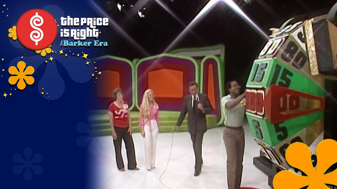 Bob Barker Coaches a Contestant Spinning the Big Wheel - The Price Is ...