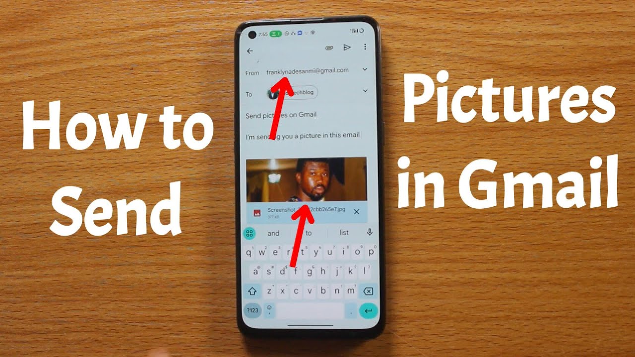 How to Send Picture in Gmail on Android and iPhone - YouTube