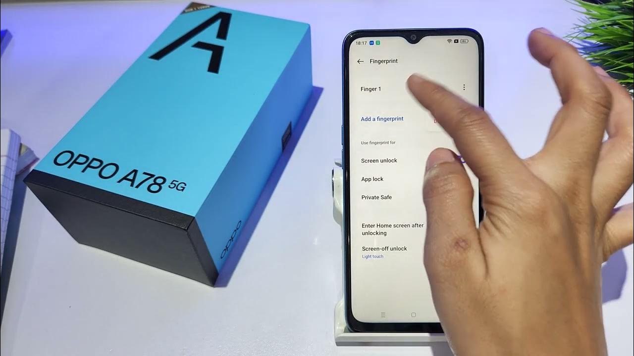 how to set fingerprint lock in oppo A78 5g , A77s | oppo A77 me fingerprint kaise lagaye - YouTube