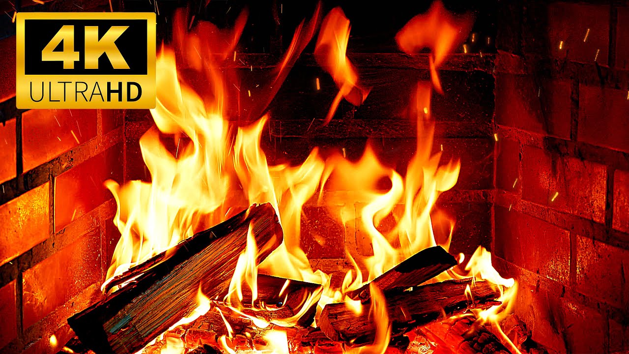 Cozy Fireplace at Night | Crackling Fire Sounds for Relaxing ...