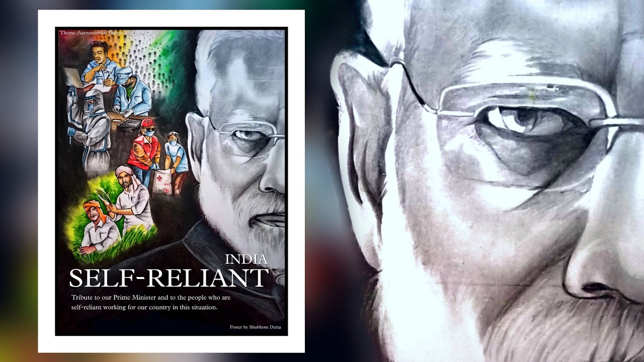 Aatmanirbhar Bharat Abhiyaan in Fight against Corona : Poster Self ...