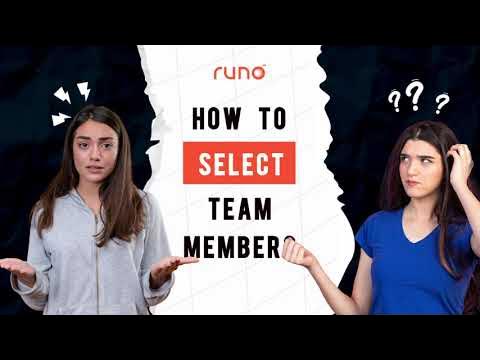 How to select your team members | Mobile App | Runo - YouTube