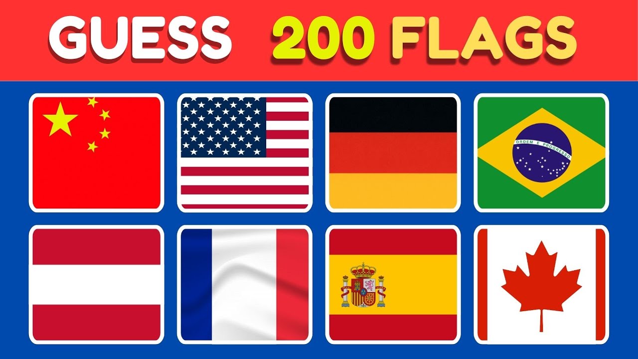 G﻿uess All the 200 Flags of the World! | THE QUIZ! #flag #Worldflag # ...
