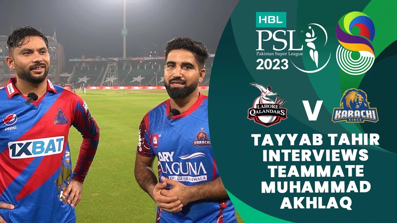 🗣️ Tayyab Tahir interviews teammate Muhammad Akhlaq, who shone with the ...