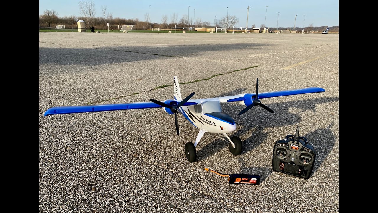 E-flite Twin Timber 1.6m BNF Basic - Twice The Fun!!! - YouTube