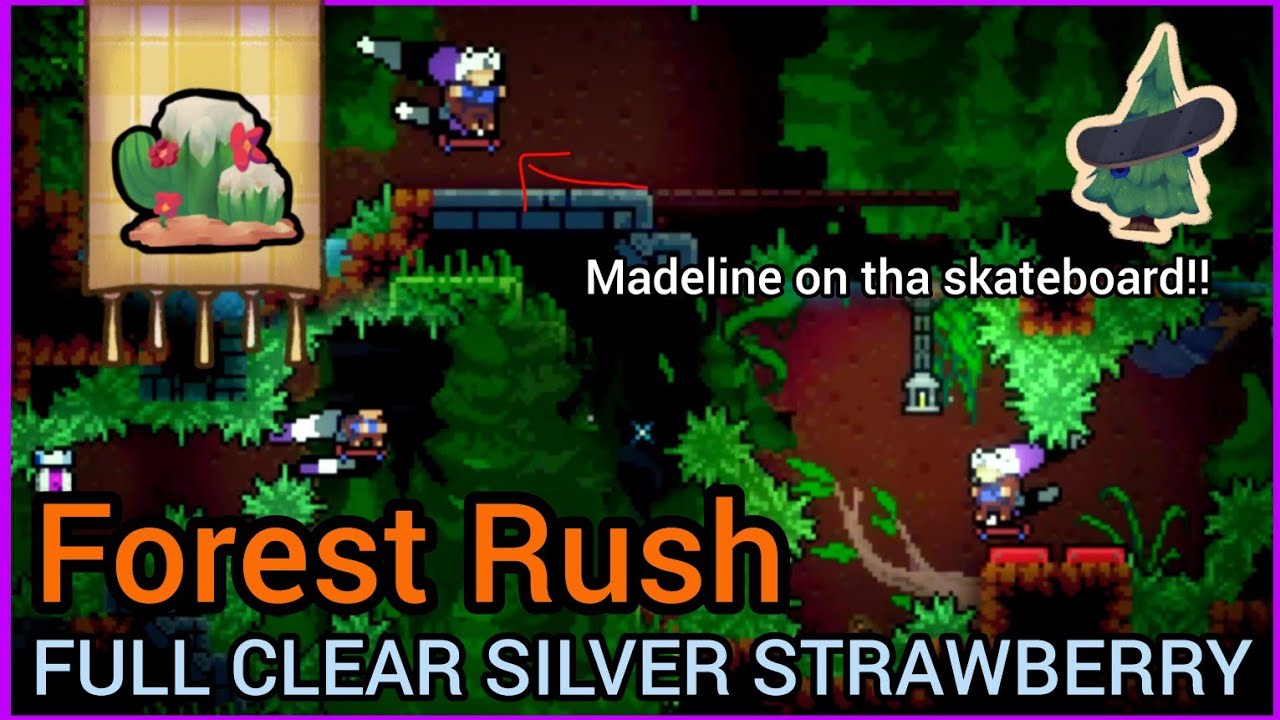 Forest Rush Full Clear Silver Strawberry | Strawberry Jam Advanced Lobby | Modded Celeste - YouTube