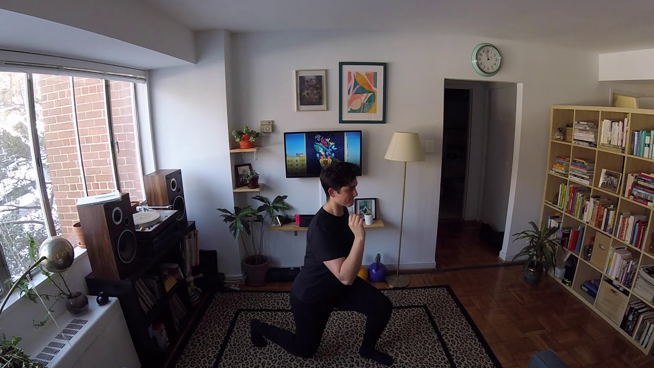 Split Stance Lunge to Single Leg Balance - YouTube