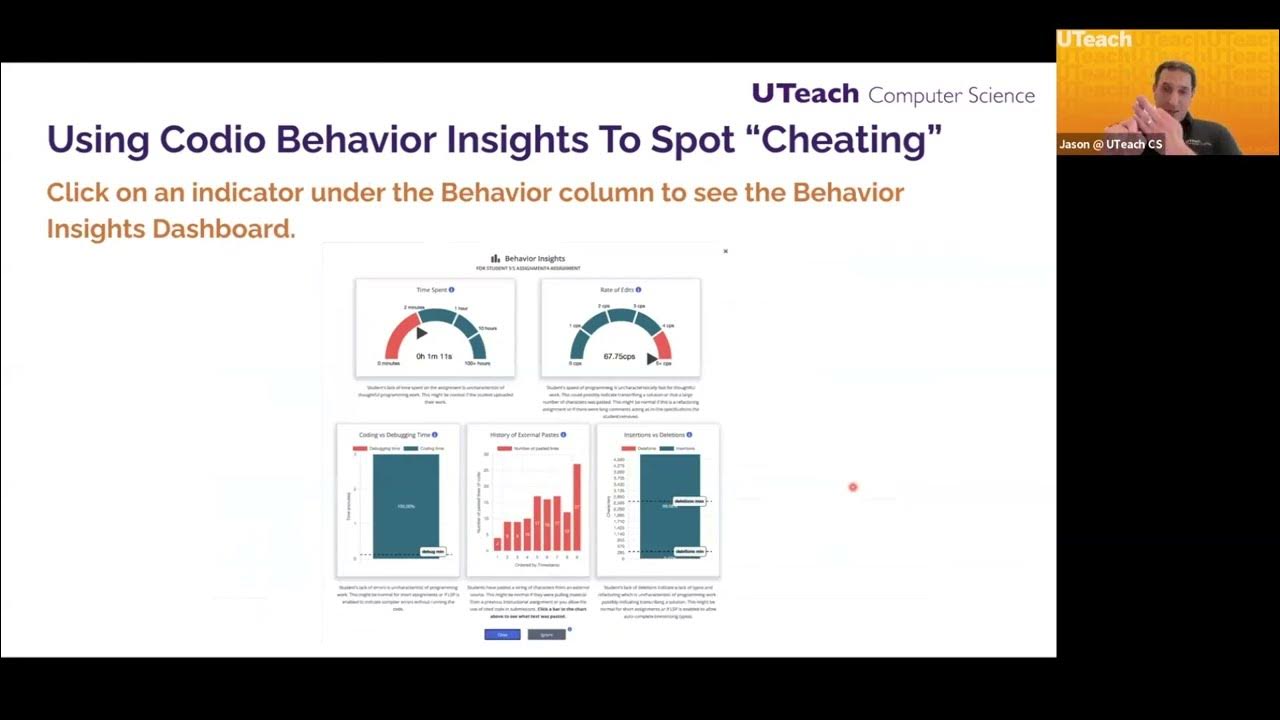 UTeach Support : The Role of ChatGPT in Your CS Class & Codio Behavior Insights - YouTube