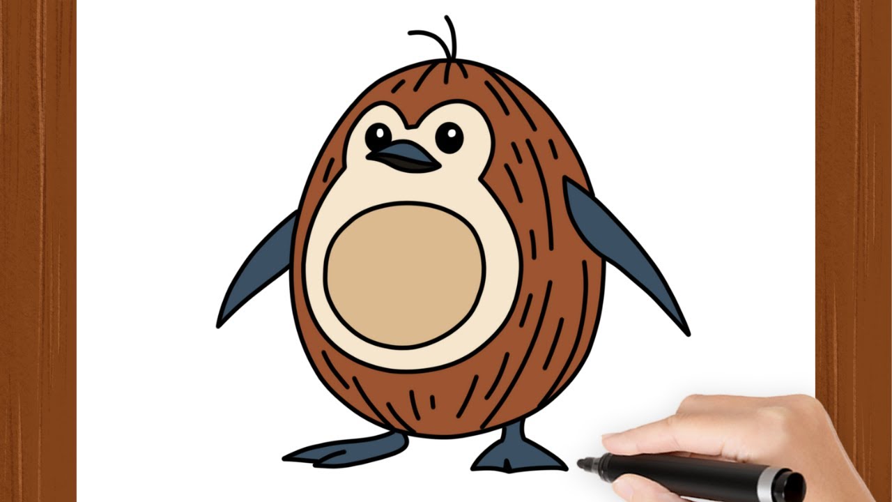 How To Draw a PENGUINO COCOSINO I BRAINROT I Easy - YouTube