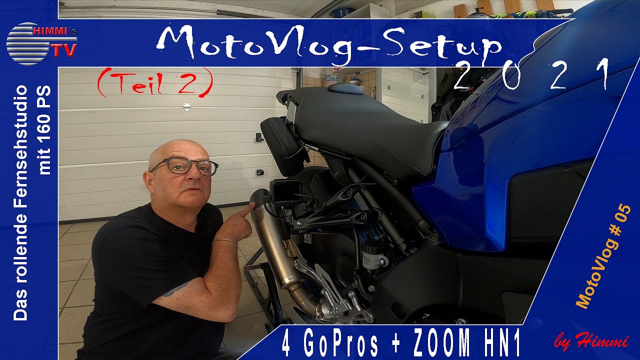 MotVlog Setup - Teil 2 - Das Moped | 4 GoPros + ZOOM HN 1 [Deutsch | HD ...