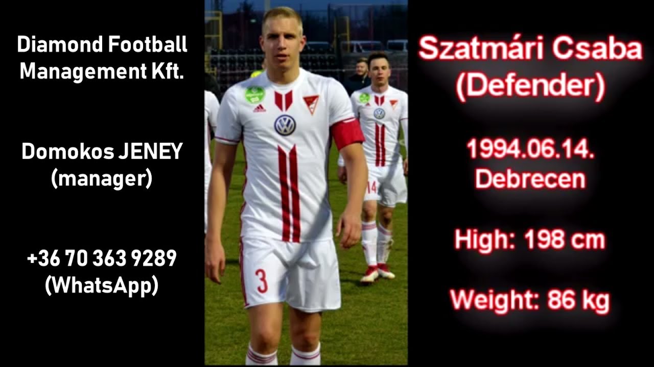 Csaba SZATMÁRI /Central Defender, Debreceni VSC, HUNGARY/ - 2019 ...