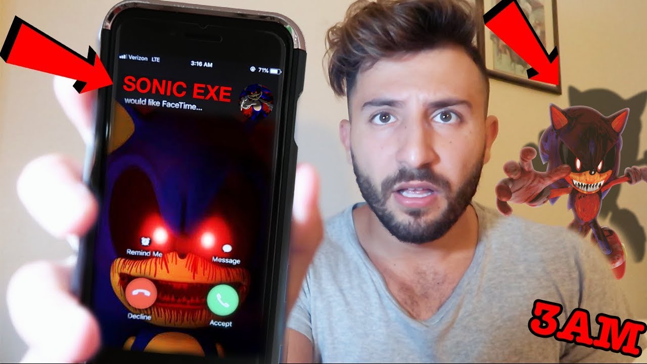  SONIC EXE GHOST SONIC EXE CALLED ME ON FACETIME AT 3AM CAME TO MY
