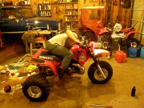 1985 ATC250r with ESR 350 Big Bore kit, First Startup - YouTube