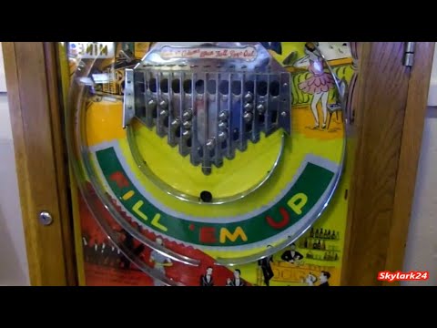 Coin Operated Fill 'Em Up Amusement Arcade Machine
