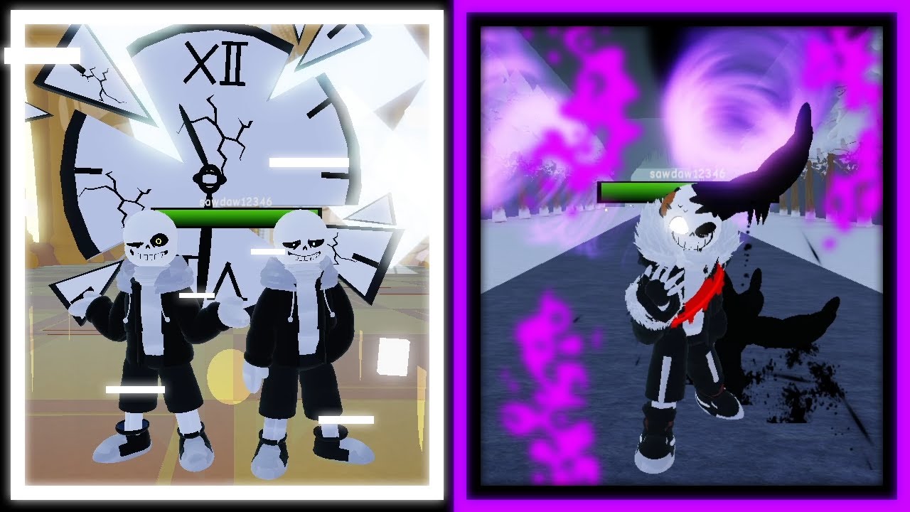 Time Paradox Sans/Infected Sans Skin [Showcase]【Undertale Crazy ...