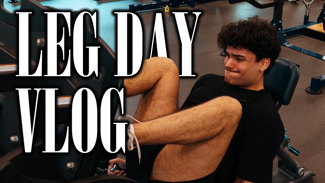 THE VERY FIRST Leg Day Vlog - YouTube