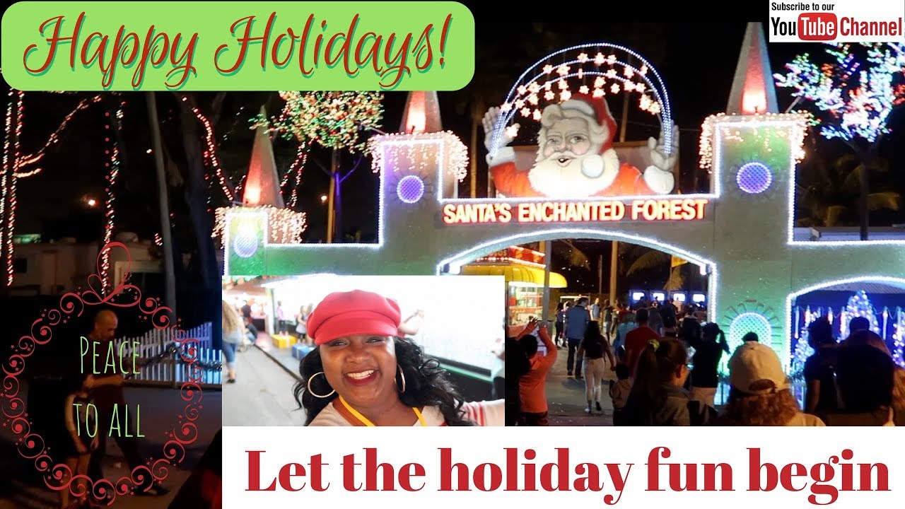 SANTA'S ENCHANTED FOREST: LET THE HOLIDAY FUN BEGIN!! - YouTube
