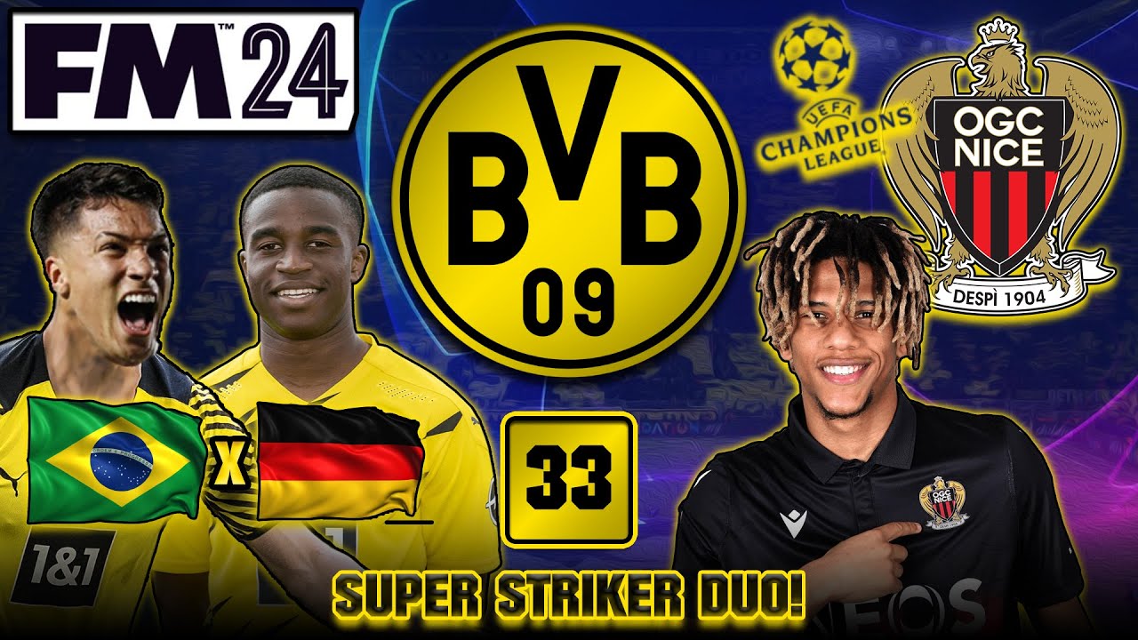 FM24 - Dortmund | #33 | Moukoko and Marcos Destroy Nice!! 🧨🧨 | Football ...