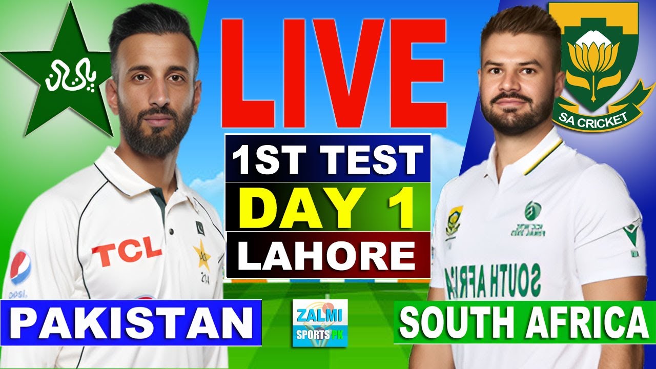 Live SA vs PAK Match 1st Test | Live Cricket Match Today | SA vs PAK ...