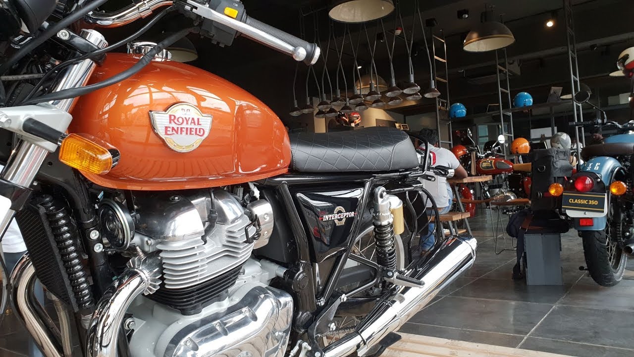 Royal Enfield Interceptor 650 Orange Crush Color | Detail Walkaround in ...