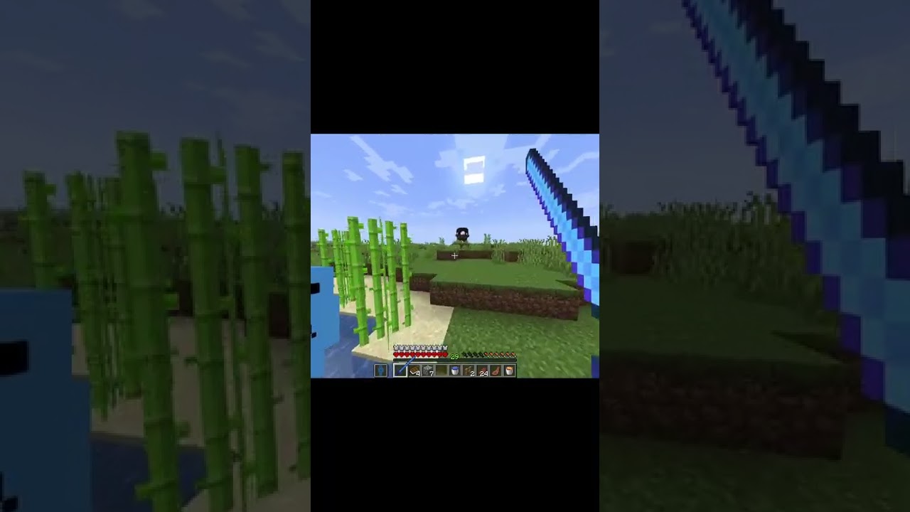 Qfie trys out LONG SWORD texture pack - YouTube