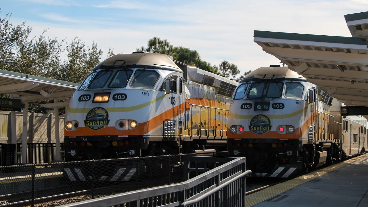 [RF] - SunRail Trains in Sanford, FL - YouTube