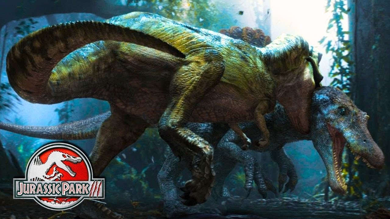 🦖T-rex vs. Spinosaurus fight! With Deleted Scenes - YouTube