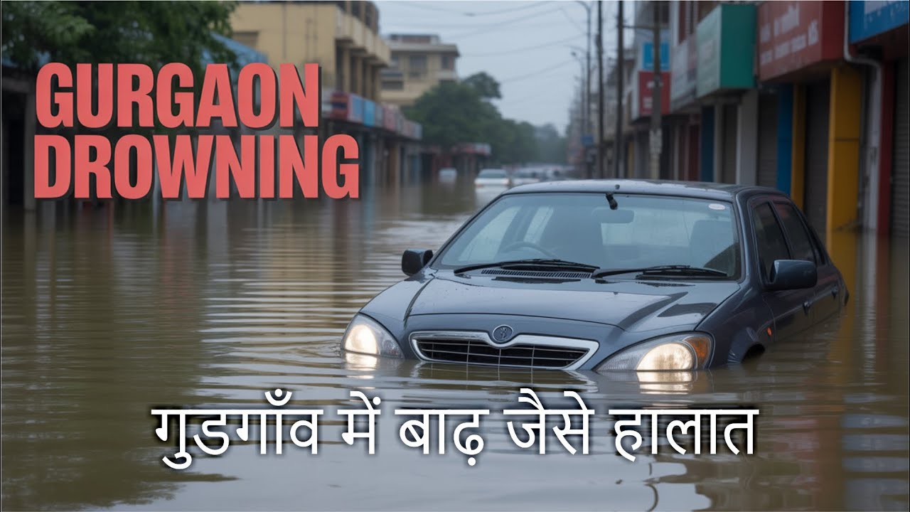 Gurgaon Drowning | गुडगाँव में बाढ़ जैसे हालात | भगवान करे सब सही सलामत ...