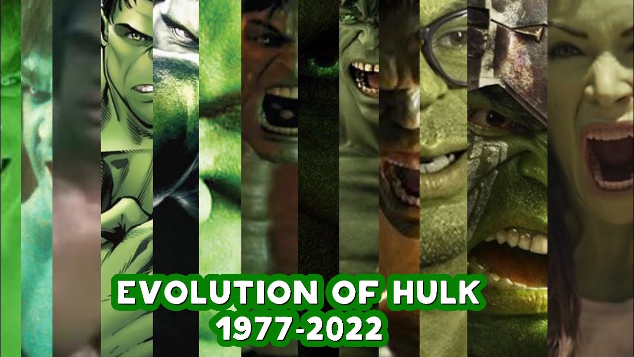 Evolution of Hulk 1977-2022 - YouTube