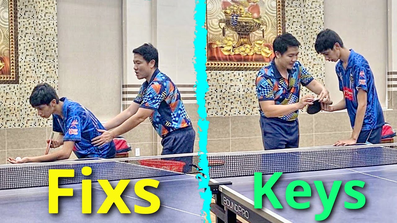 Ti Long adjusts the Forehand Pendulum serving technique for ...