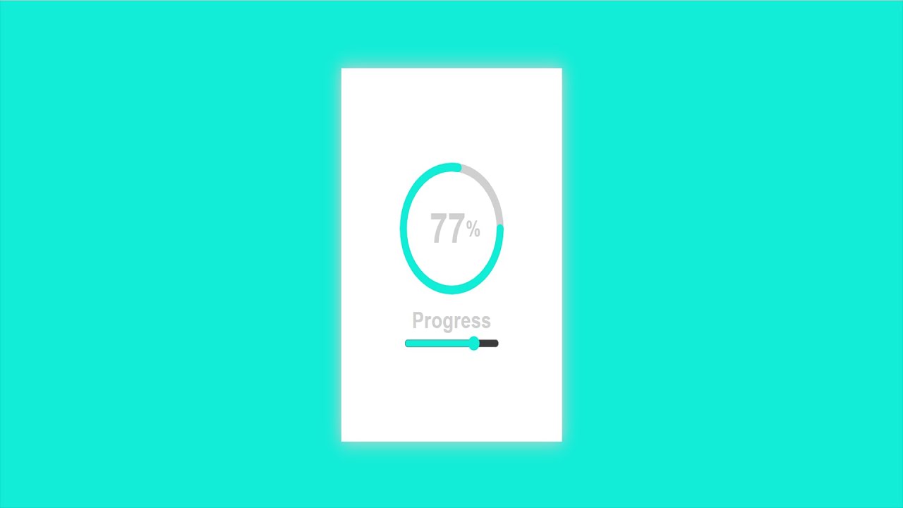 Implementare una barra di caricamento circolare (circle progress bar) dinamica in HTML CSS SVG ...