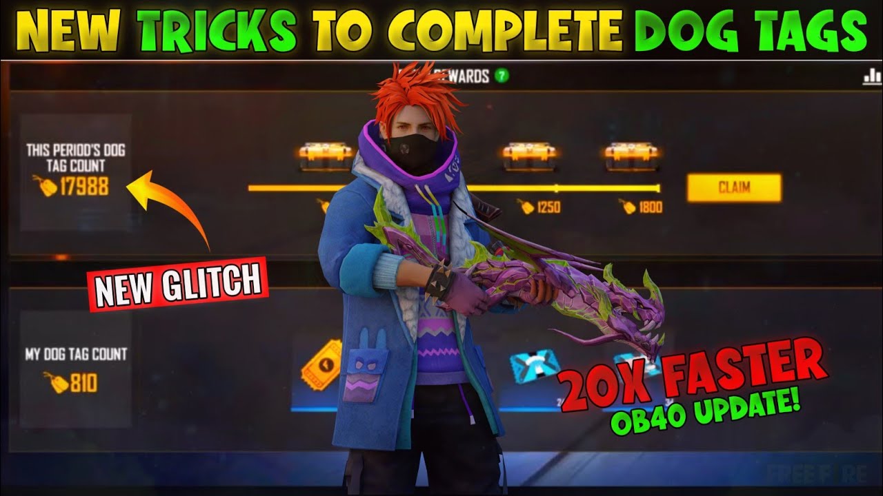 How To Complete Dog Tags In Free Fire | How To Complete 1800 Dog Tags ...