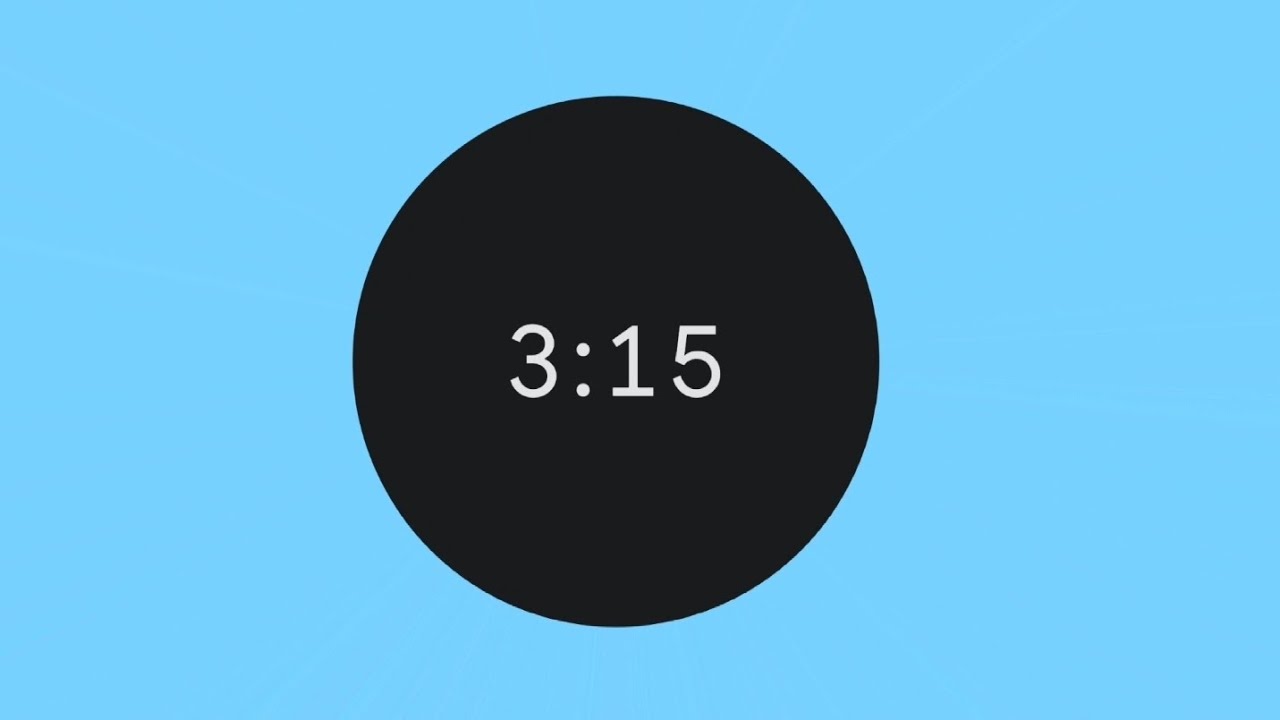 3 Minutes 15 Seconds Timer - YouTube